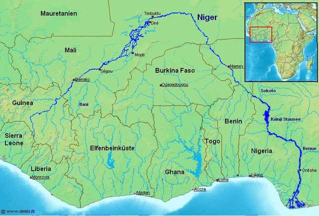 Niger River Map Location