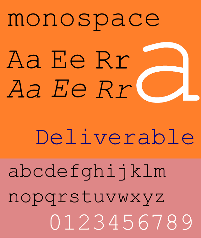 Monospace (typeface) - Wikiwand