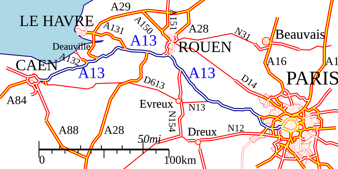 A13 autoroute - Wikiwand